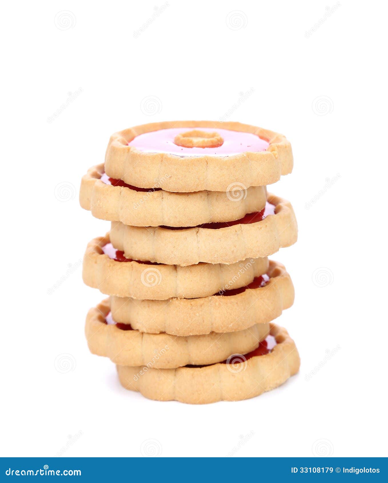 Stack of biscuits. stock image. Image of treat, food - 33108179