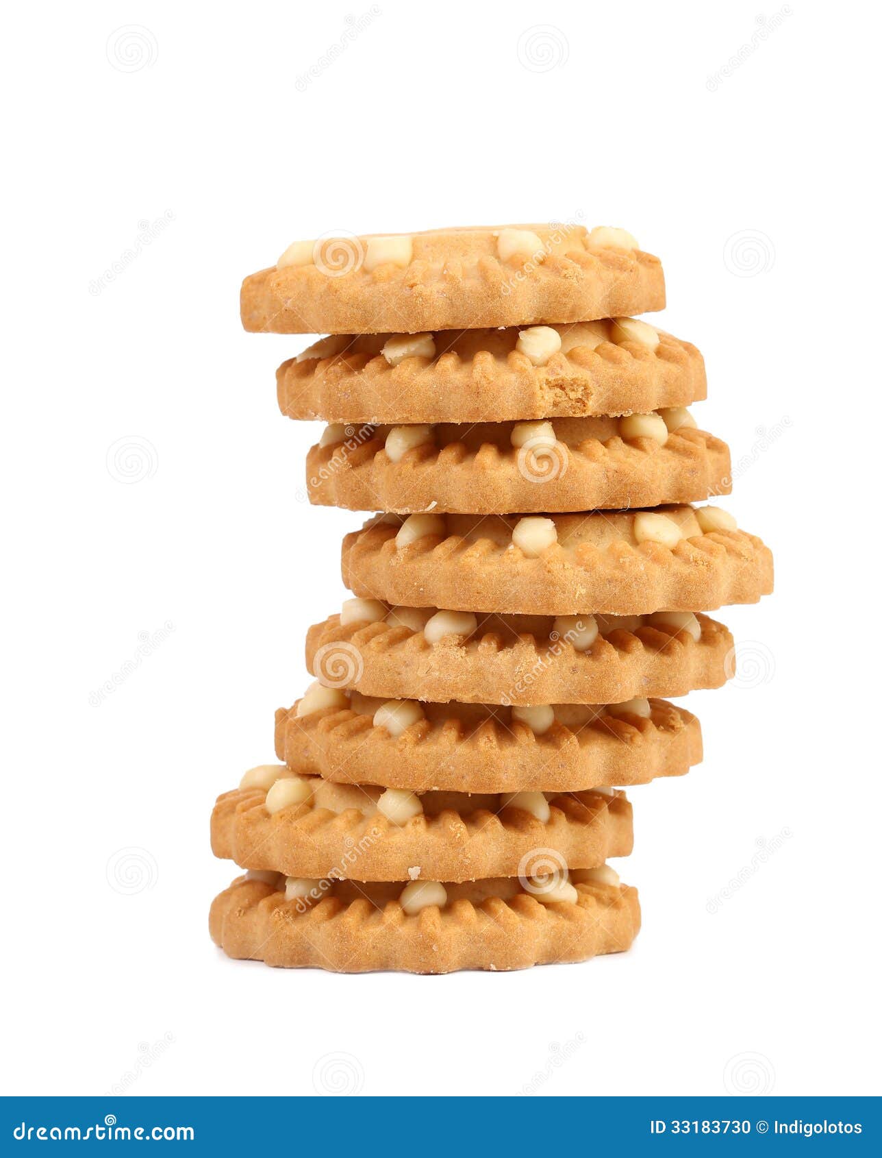 Stack of biscuits. stock photo. Image of salt, butter - 33183730