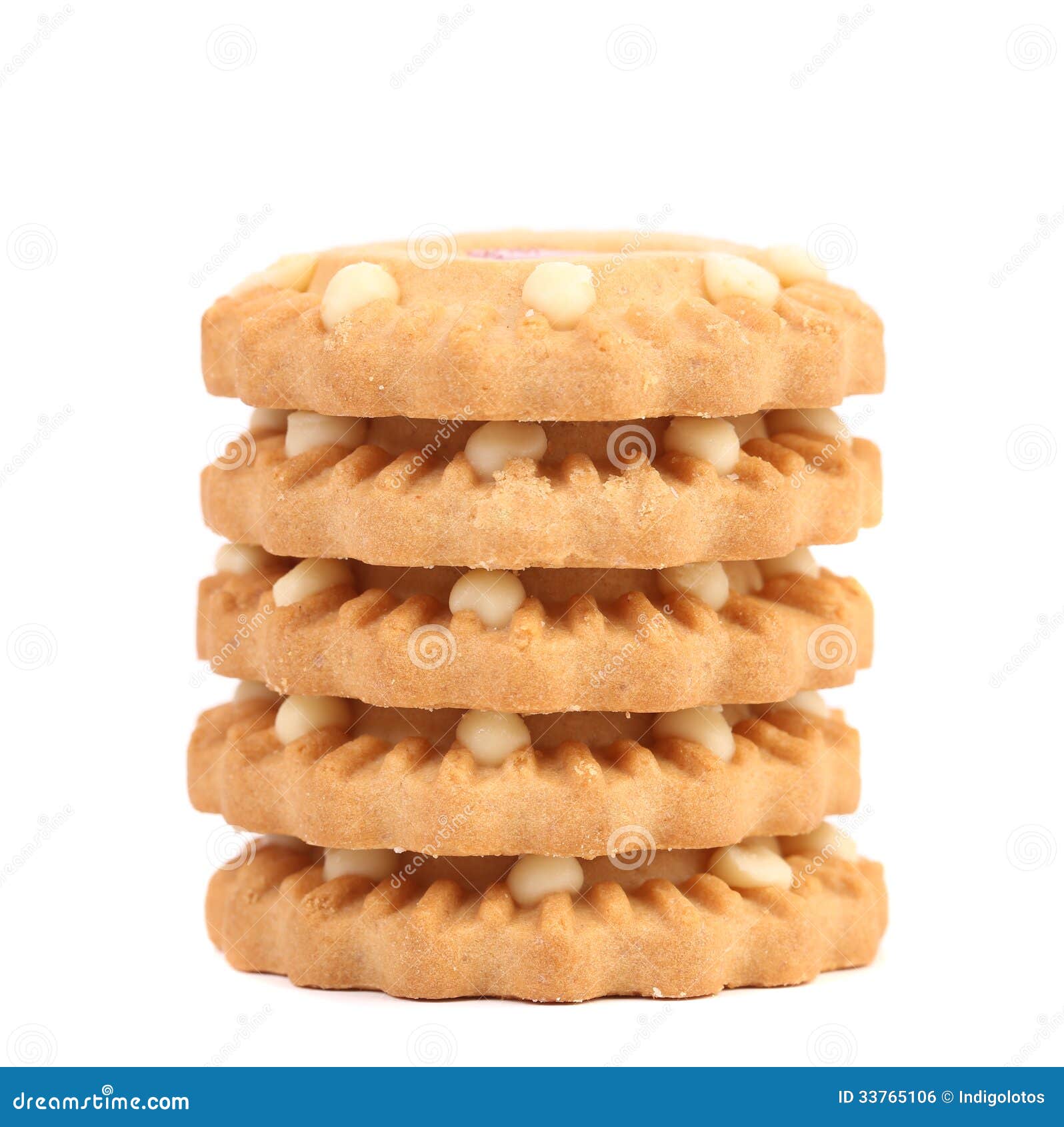 Stack of biscuits. stock photo. Image of salty, healthy - 33765106