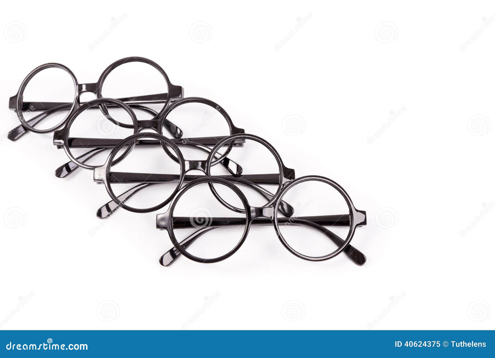 Stack of black glasses stock image. Image of geek, background - 40624375