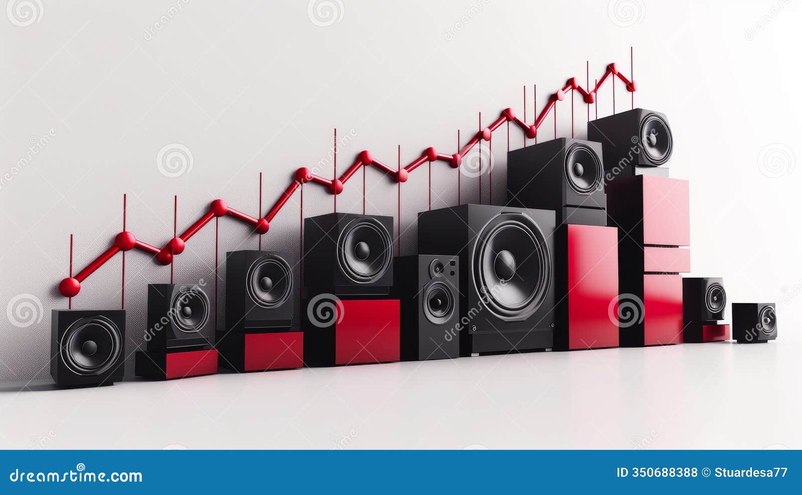 Ascending Line Graph Illustrating Successful Email Marketing Growth ...