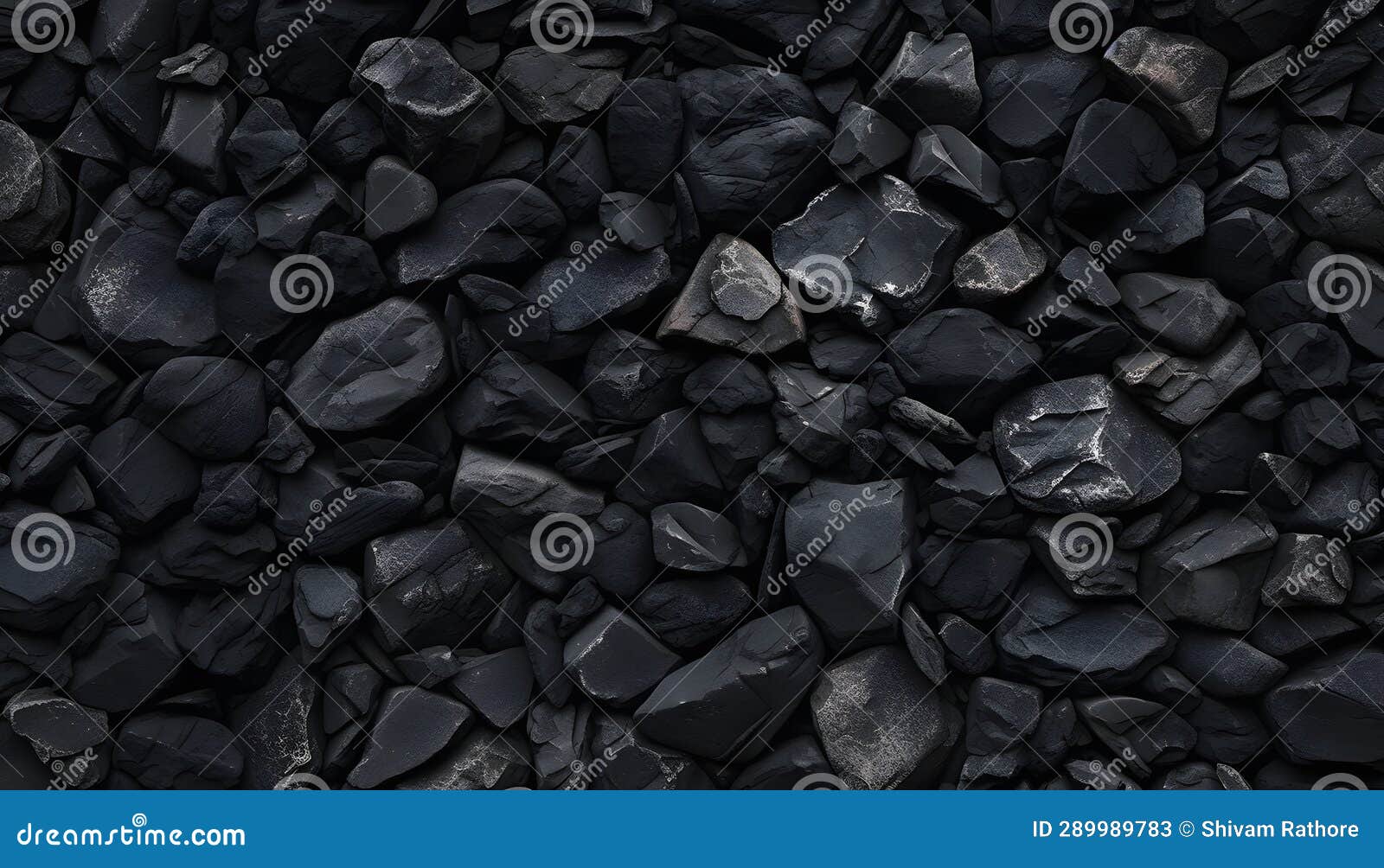 A Stack of Black Stones Arranged in a Neat Pile. AI Generated Stock ...
