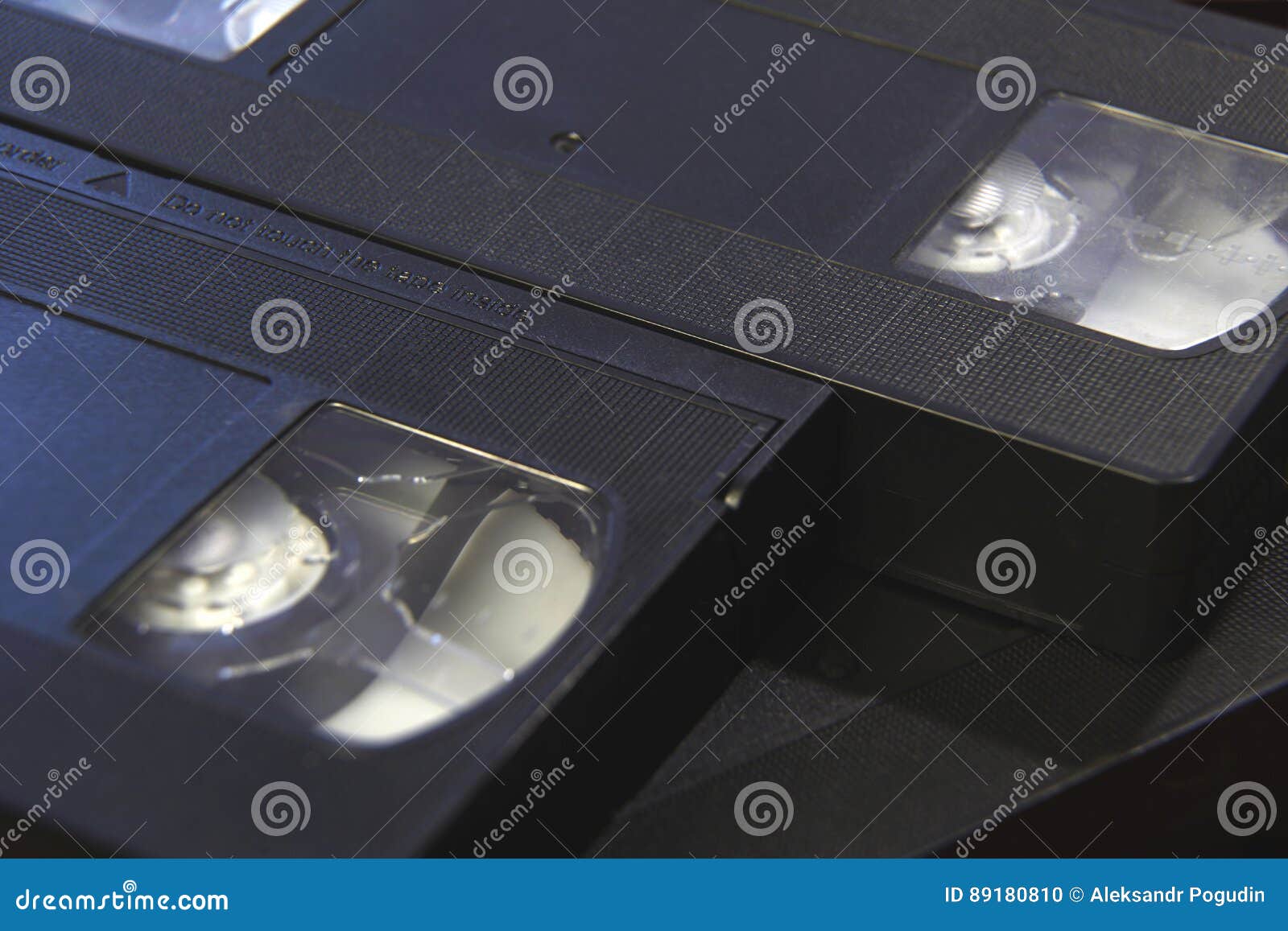 Stack of Black VHS Tape Video Cassettes Close Up Stock Photo - Image of ...