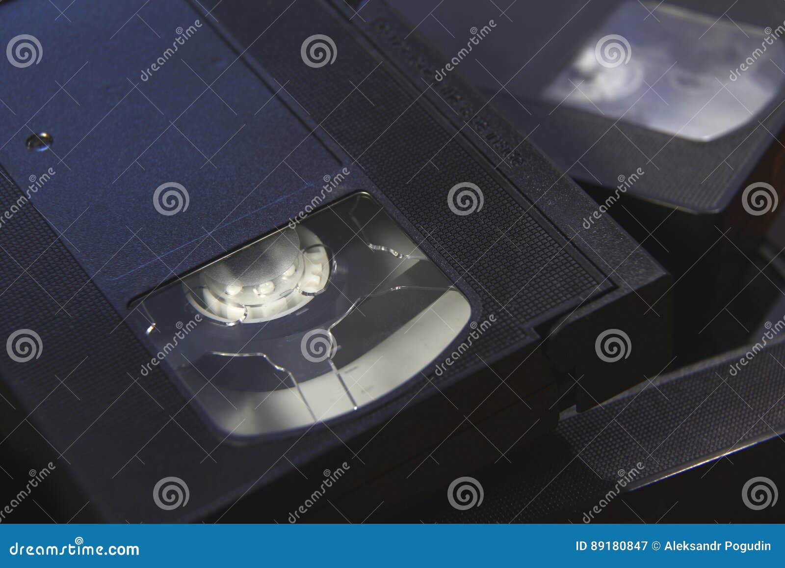 Stack of Black VHS Tape Video Cassettes Close Up Stock Image - Image of ...