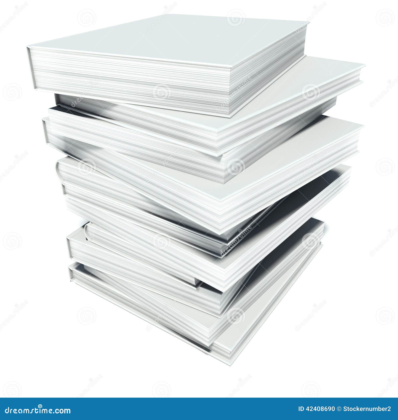 Stack of Blank Books Cover, Studying Illustration Stock Illustration ...