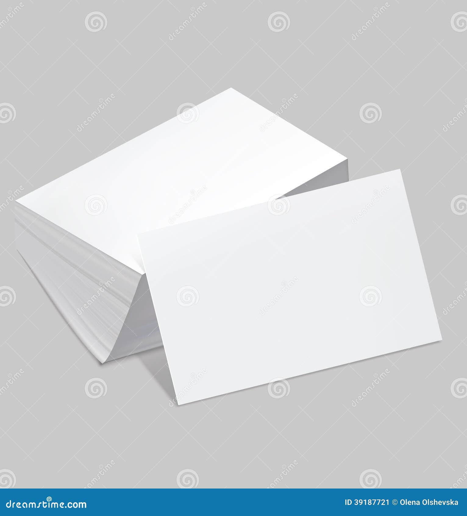 Stack Of Blank Business Cards Stock Image | CartoonDealer.com #82572607
