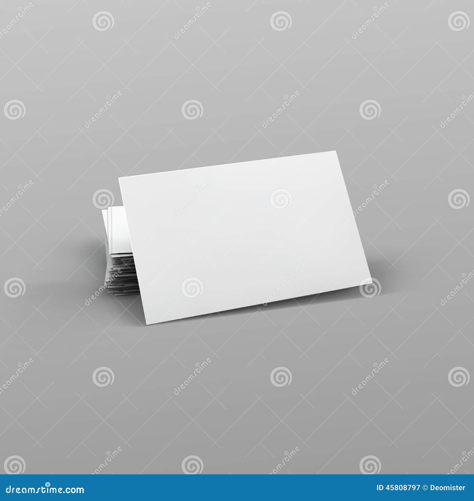 Stack of Blank Business Card. Stock Vector - Illustration of company ...