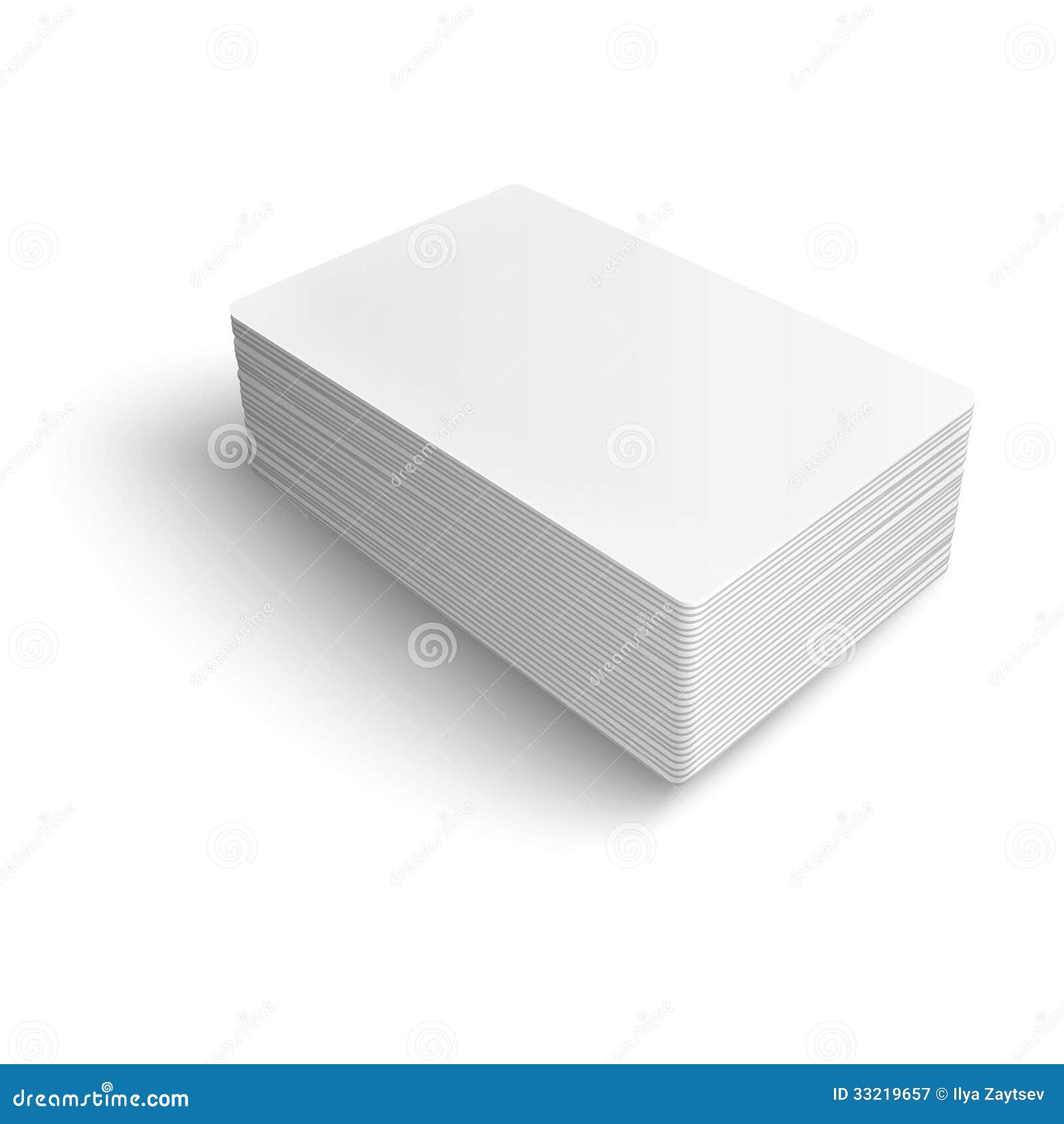 Stack of Blank Business Card. Stock Vector - Illustration of business ...
