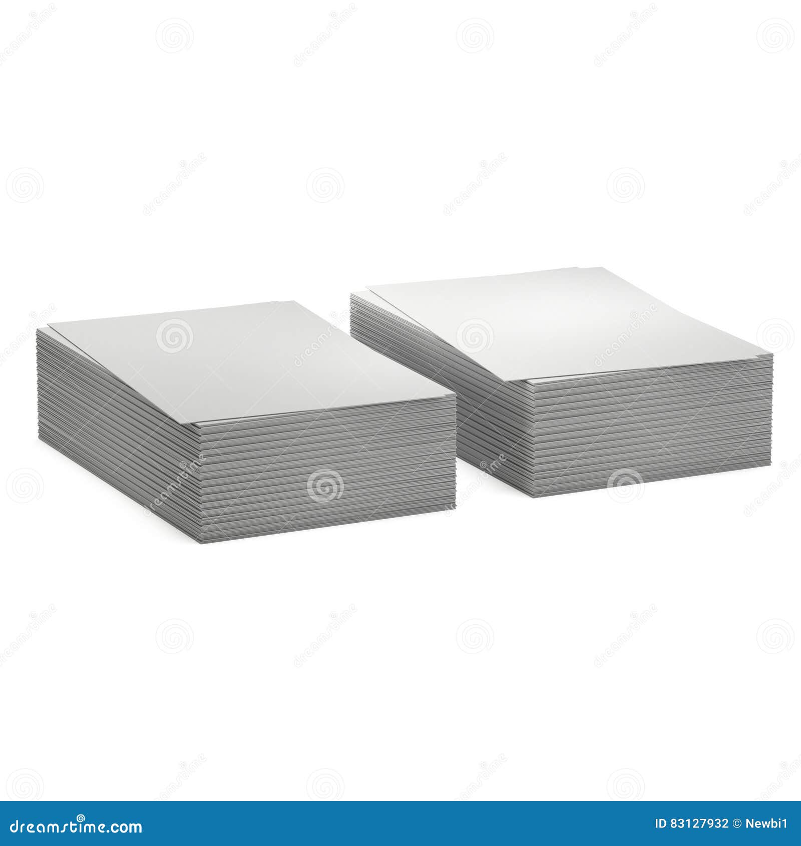 Stack of Blank Business Cards. Stock Illustration - Illustration of ...