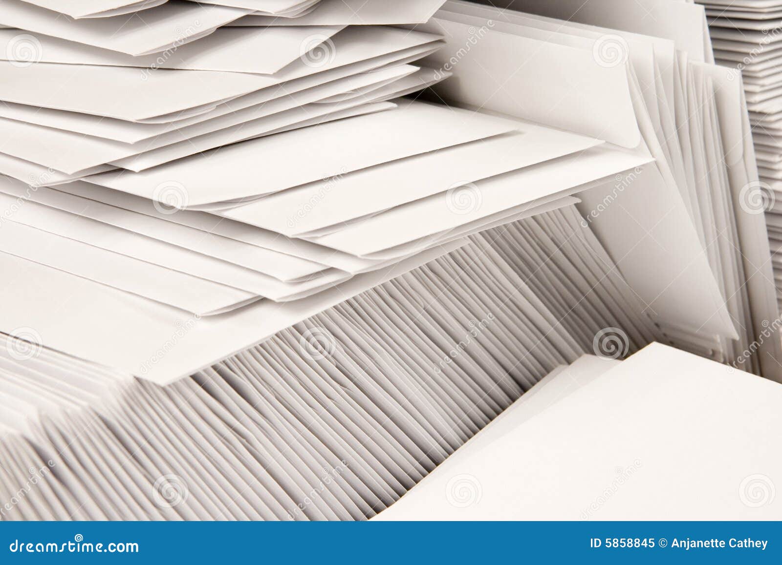 Inbox With Stack Of Paperwork On Desk Stock Photography | CartoonDealer ...