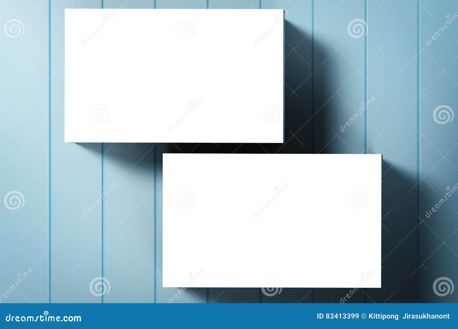 Stack of blank name cards stock illustration. Illustration of cover ...