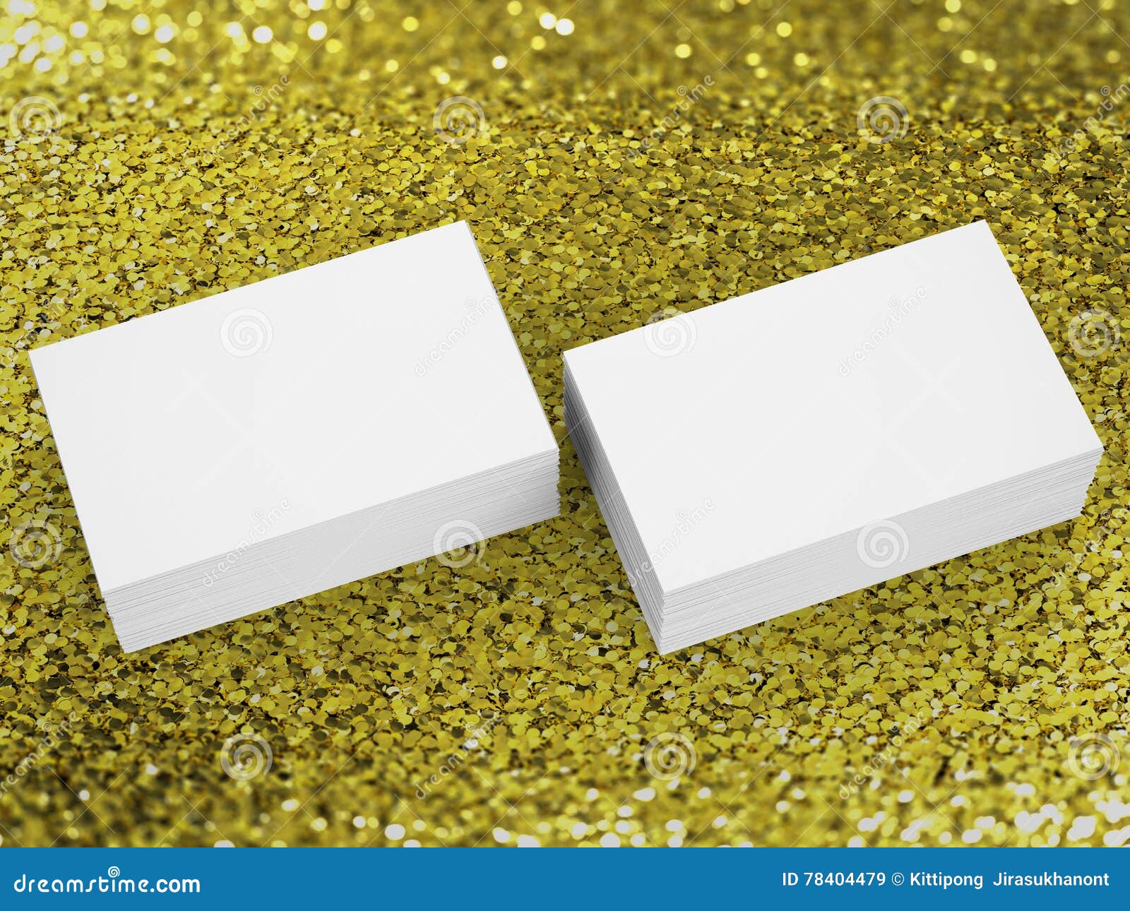 Stack of blank name cards stock illustration. Illustration of creative ...