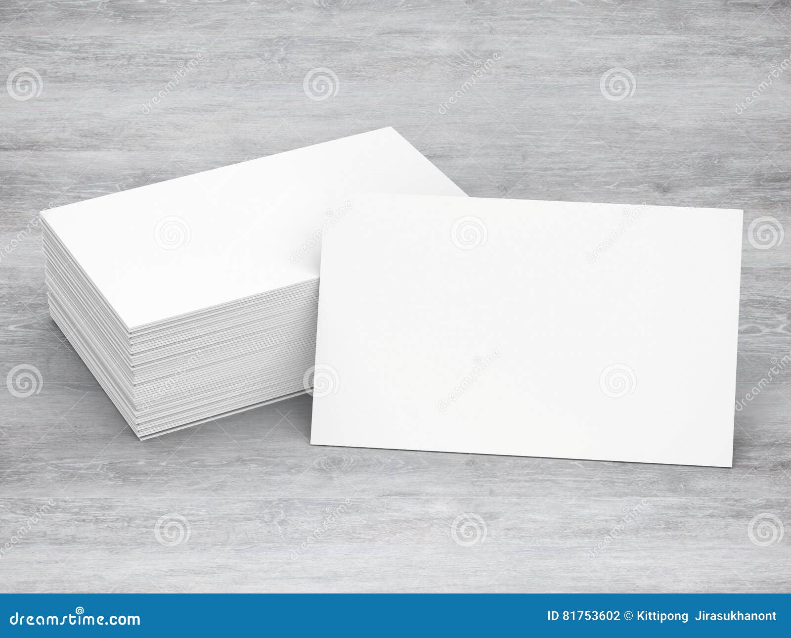 Stack of blank name cards stock illustration. Illustration of design ...