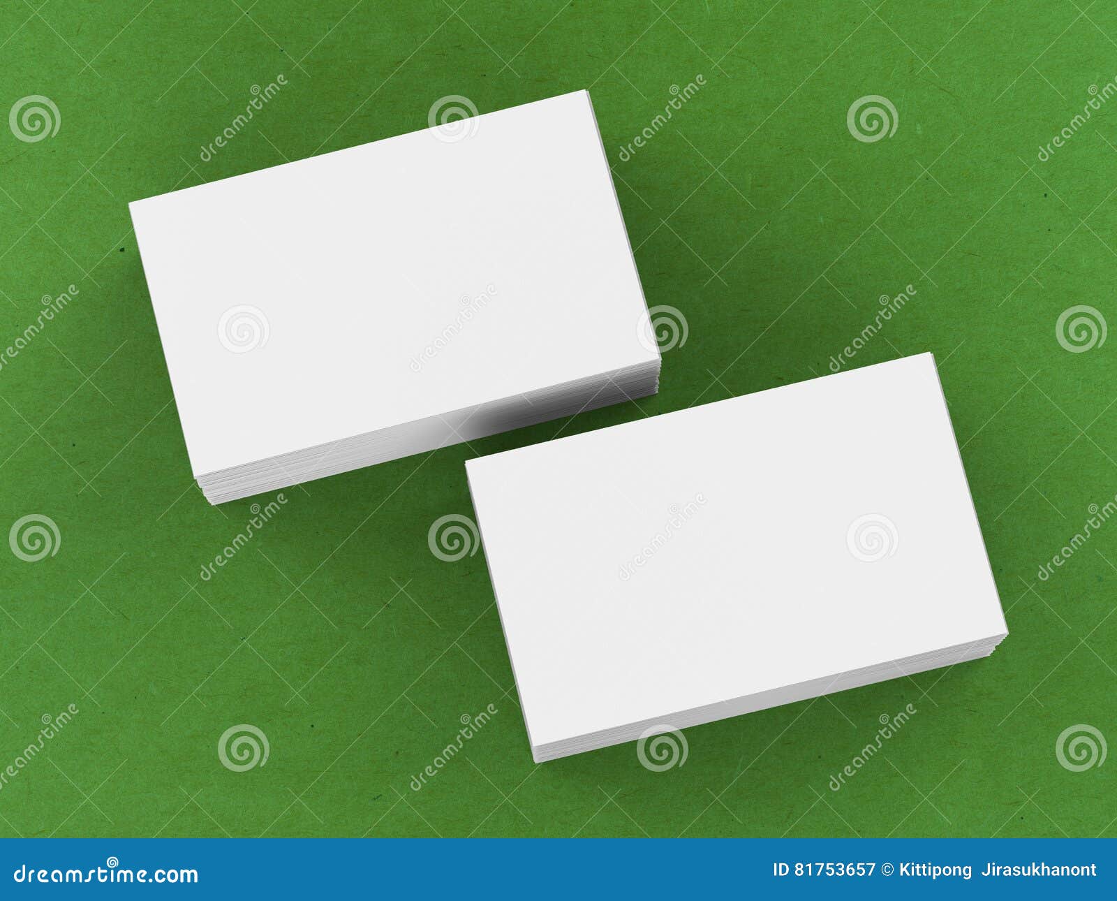 Stack of blank name cards stock illustration. Illustration of template ...