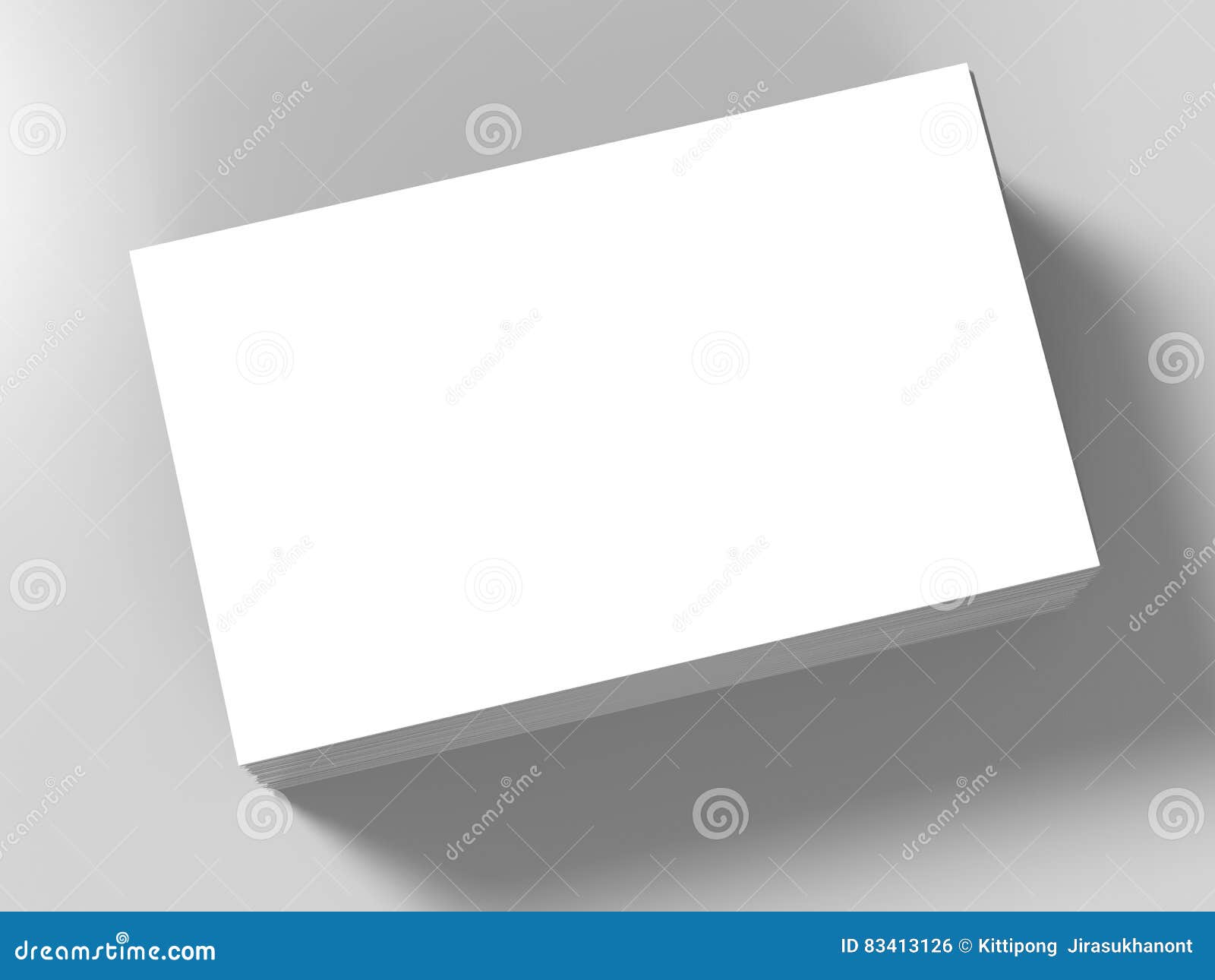 Stack of blank name cards stock illustration. Illustration of blank ...