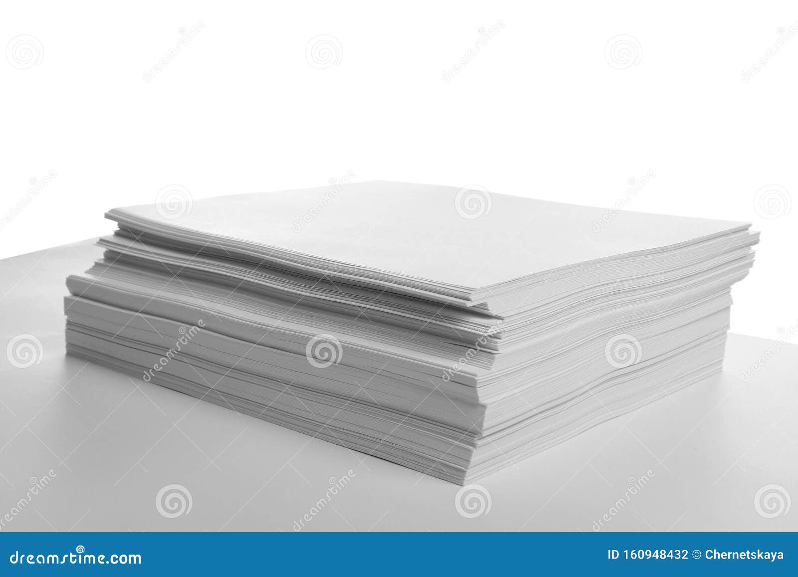 Stack of Blank Papers on Background Stock Photo - Image of note ...
