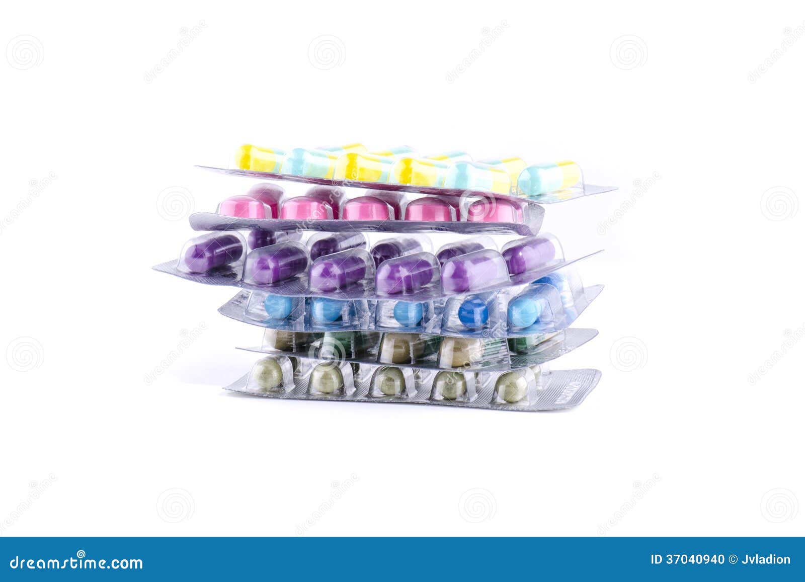 Stack of Blister Pack Medicine Stock Photo - Image of stack, medicine ...