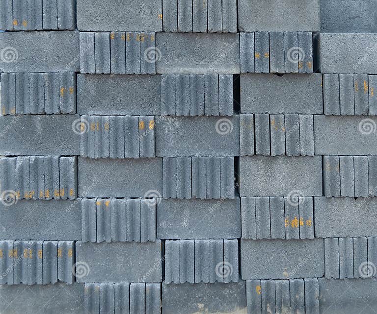 Stack of Block Bricks Pattern Texture Background. Raw Material for ...