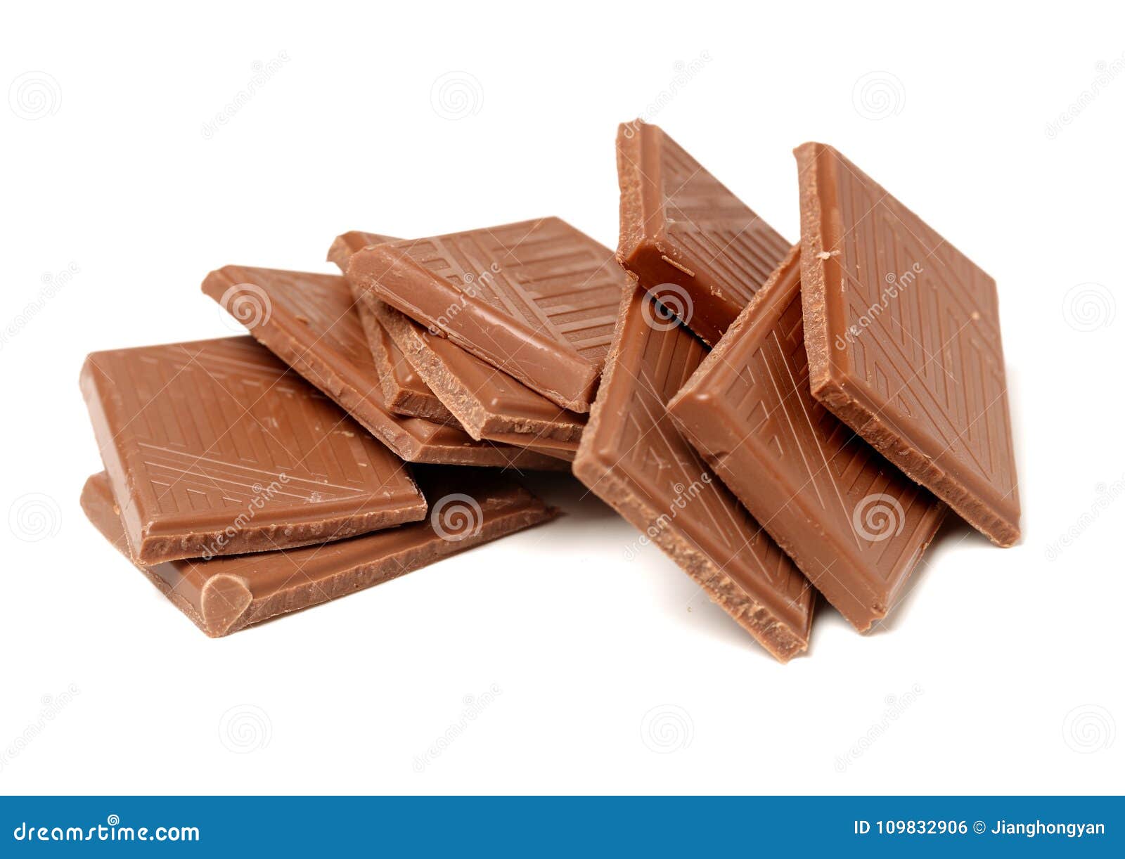 Stack of Blocks of Chocolates Stock Photo - Image of background ...