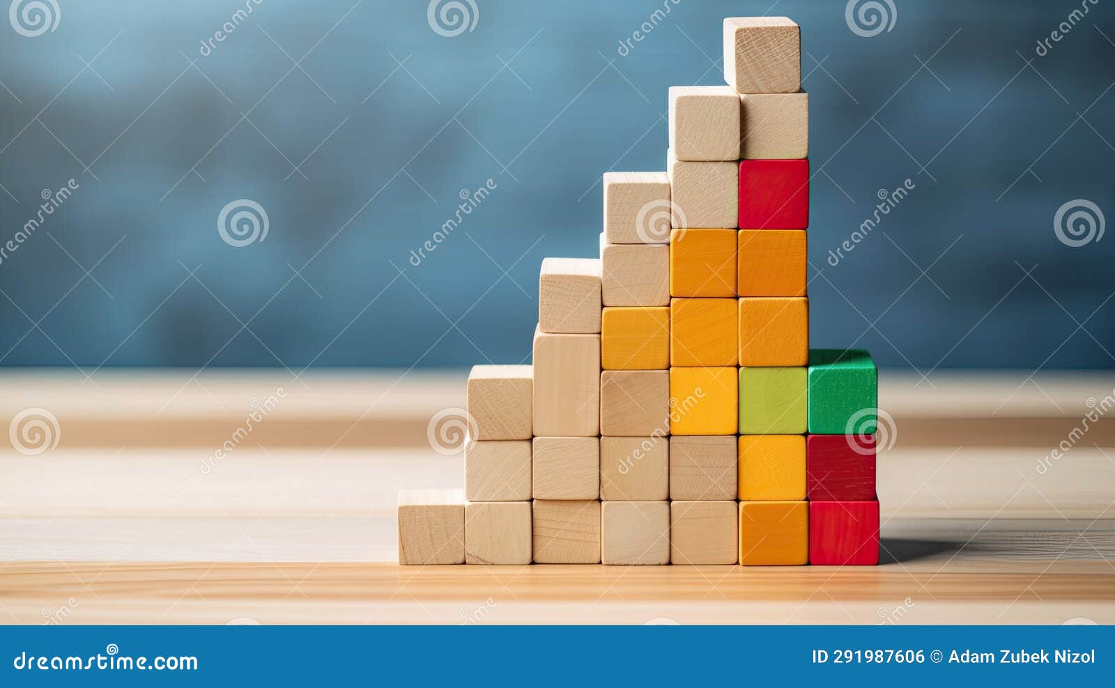 A stack of blocks stock illustration. Illustration of generative ...