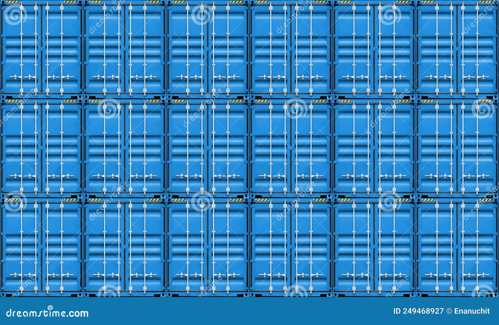 Stack of Blue Containers Box Cargo in Port Shipping Yard, Containers ...