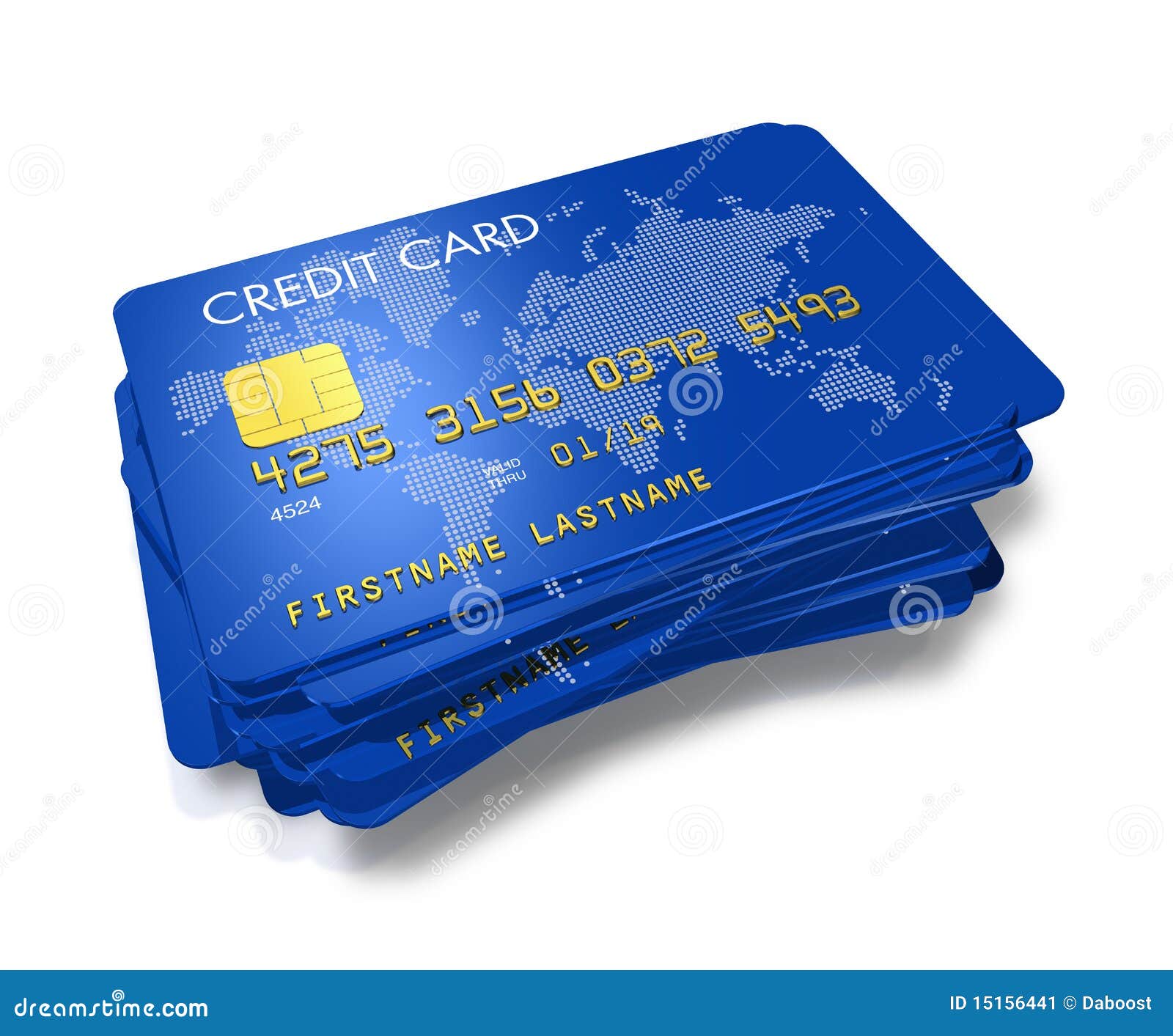 Stack of blue credit cards stock illustration. Illustration of stack ...