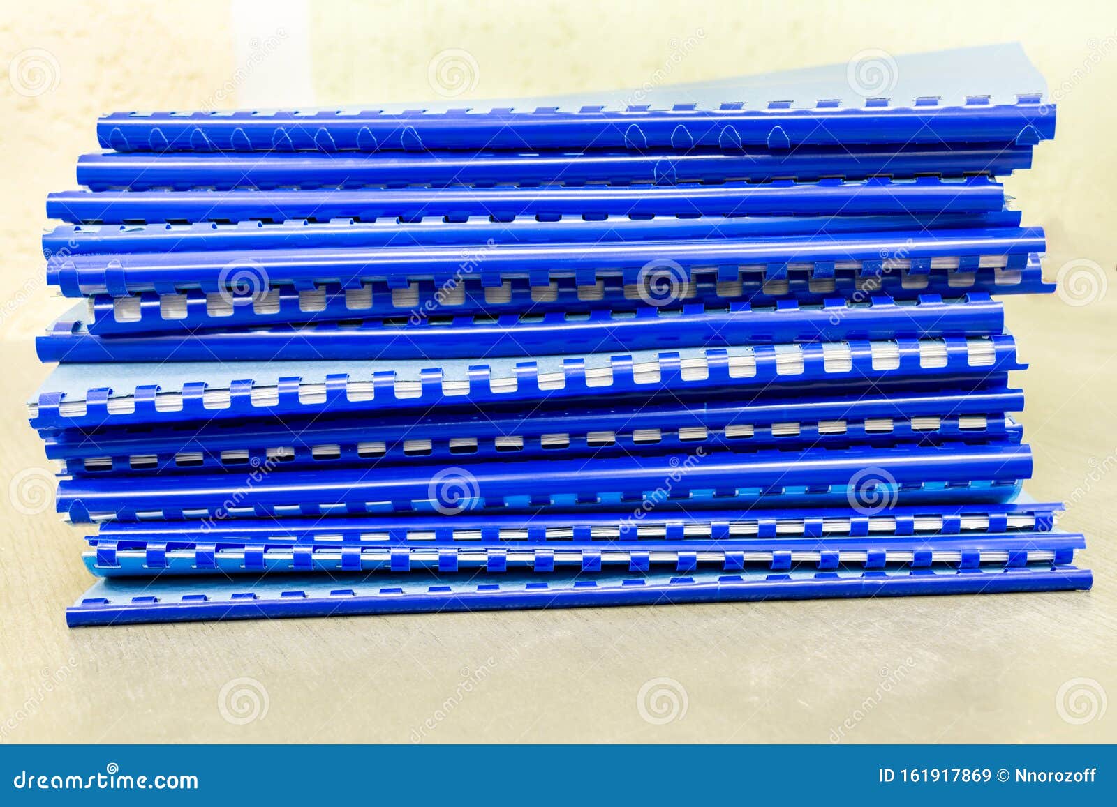 Stack of Blue Folders with Documents Stock Image - Image of chaos ...