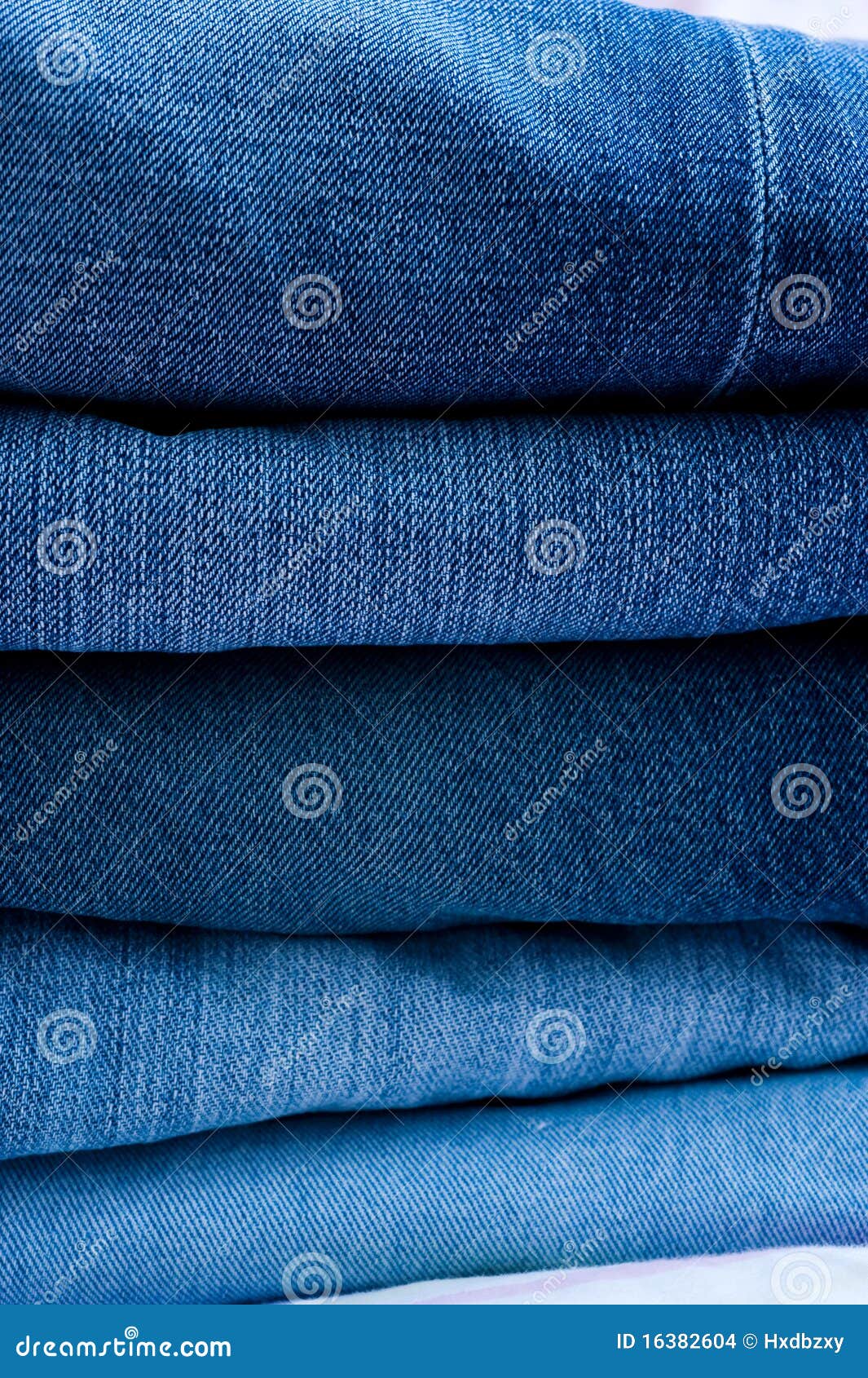 Stack of blue jeans stock photo. Image of boutique, cowboy - 16382604