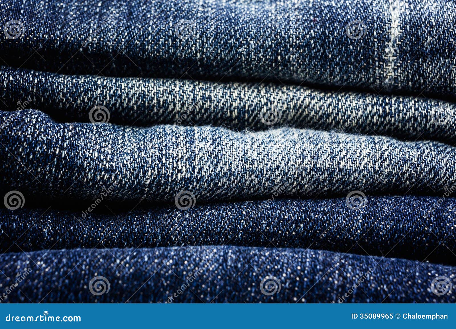 Stack of blue jeans stock image. Image of clothes, seam - 35089965