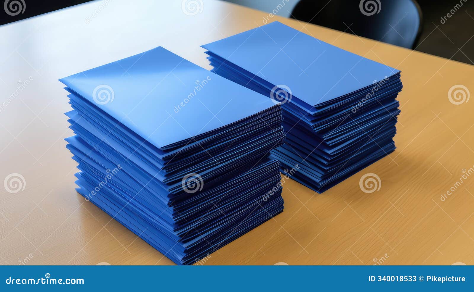 Stack Of Blue Pebbles To Represent Success And Growth In Business ...