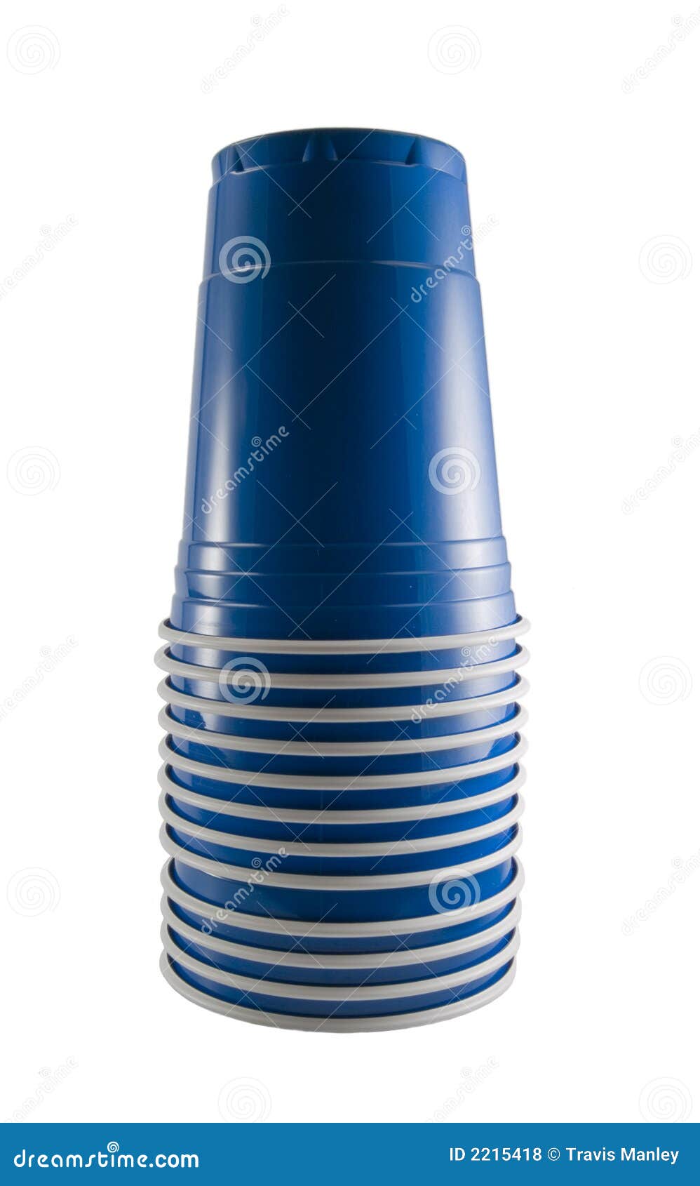 Stack of Blue Party Cups stock photo. Image of barbeque - 2215418