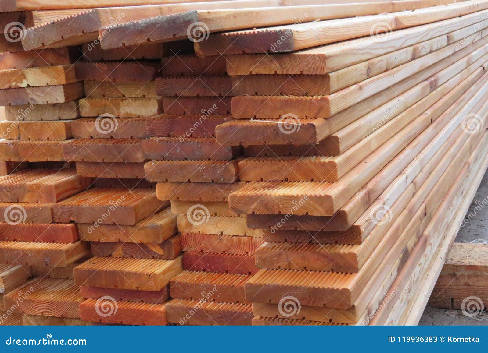The Stack Board for Construction. Building Material Stock Image - Image ...
