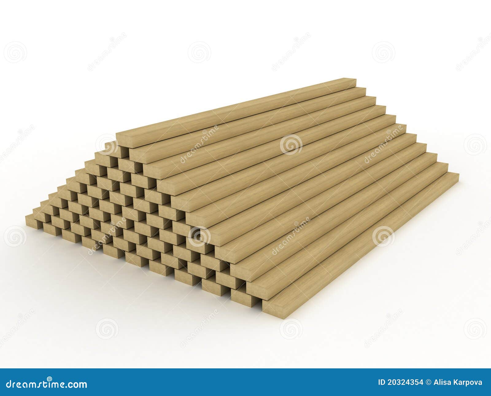 Stack of boards stock illustration. Illustration of carpenter - 20324354