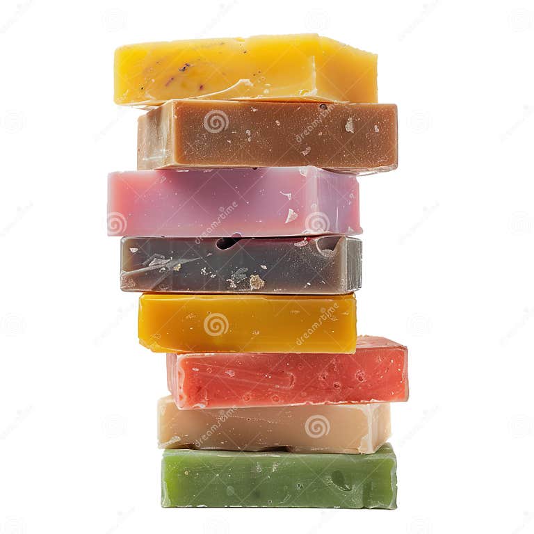 Stack of Body Wash Soap Front View Isolate Stock Illustration ...
