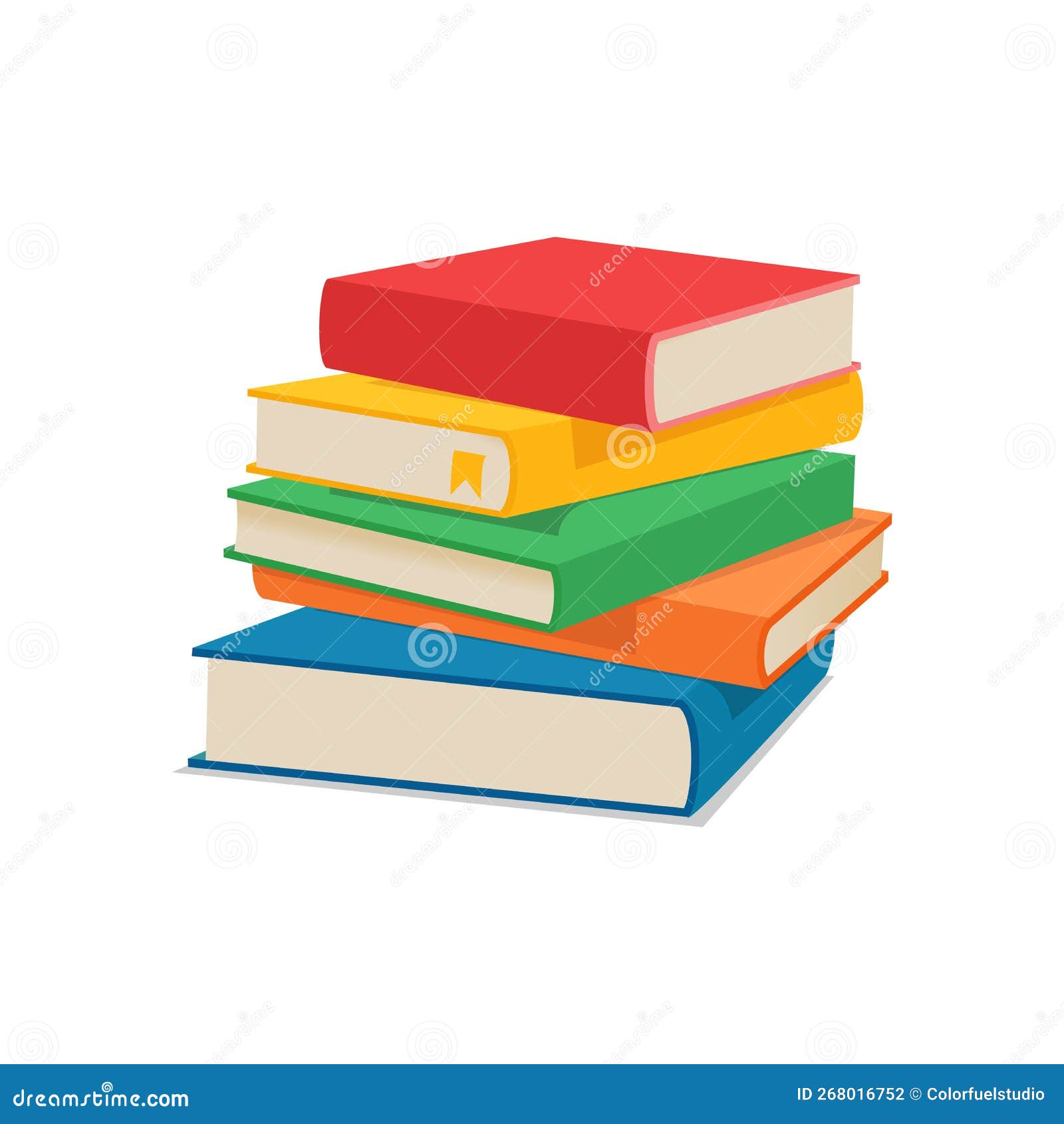 Stack of Book with Good Quality with Good Color Stock Vector ...