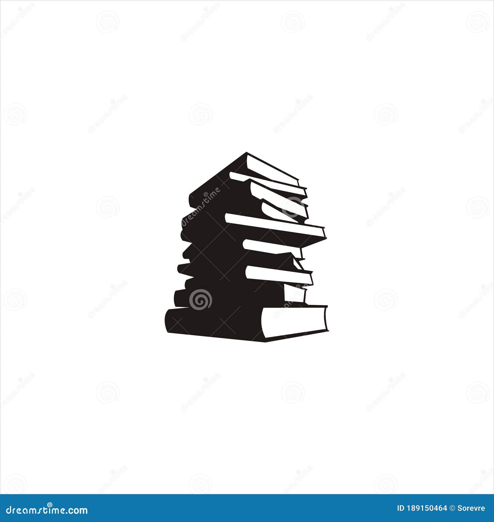 Pyramid from Books. Stack of Book Vector Illustration Isolated on White ...