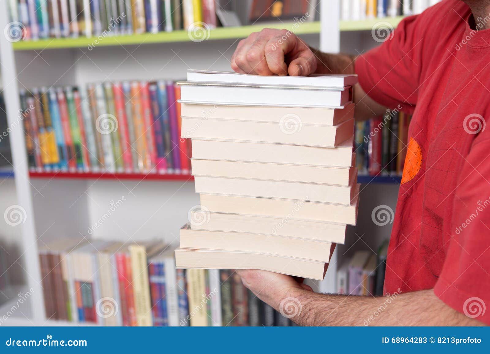 Stack book in library stock image. Image of literature - 68964283