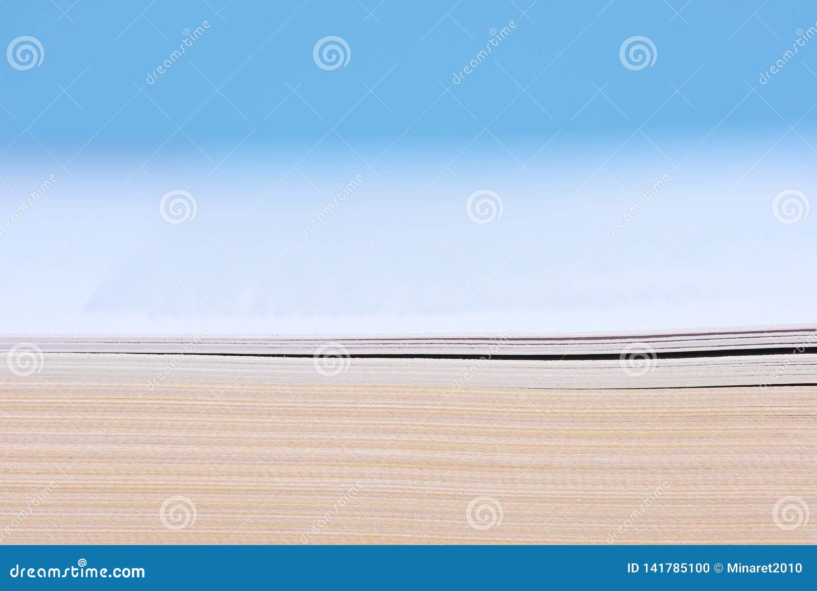Stack of Book Page with Blurred Background Stock Photo - Image of ...