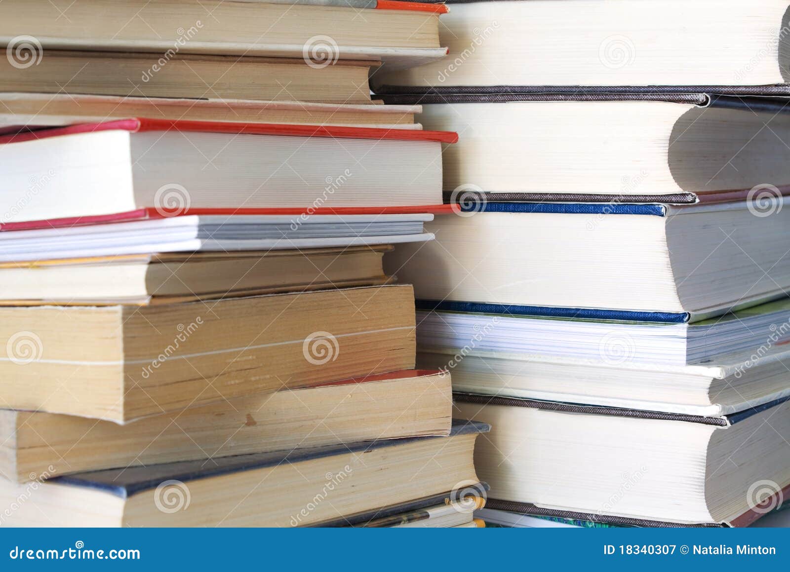 Stack of books stock image. Image of university, college - 18340307