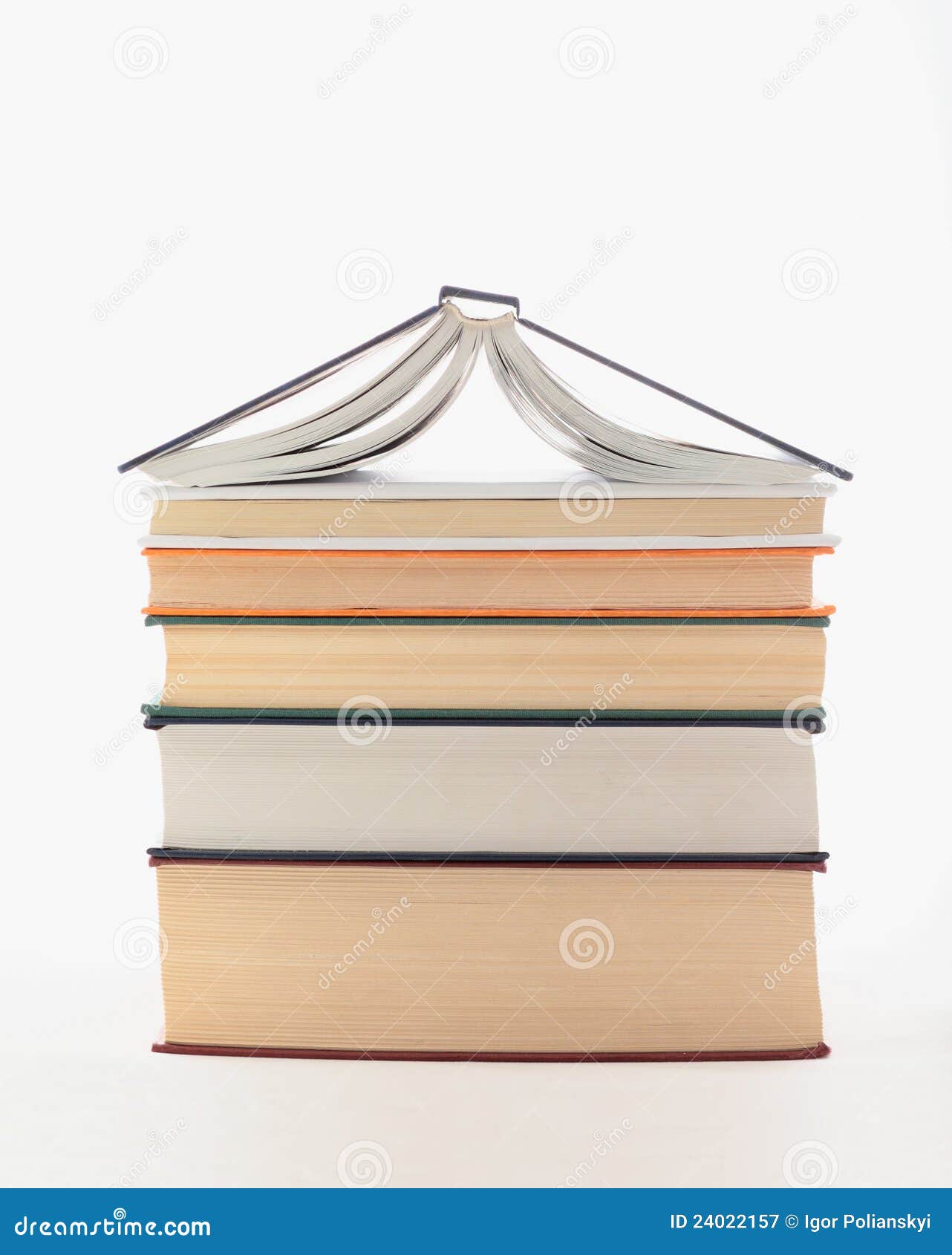Stack of books. stock image. Image of blank, learning - 24022157