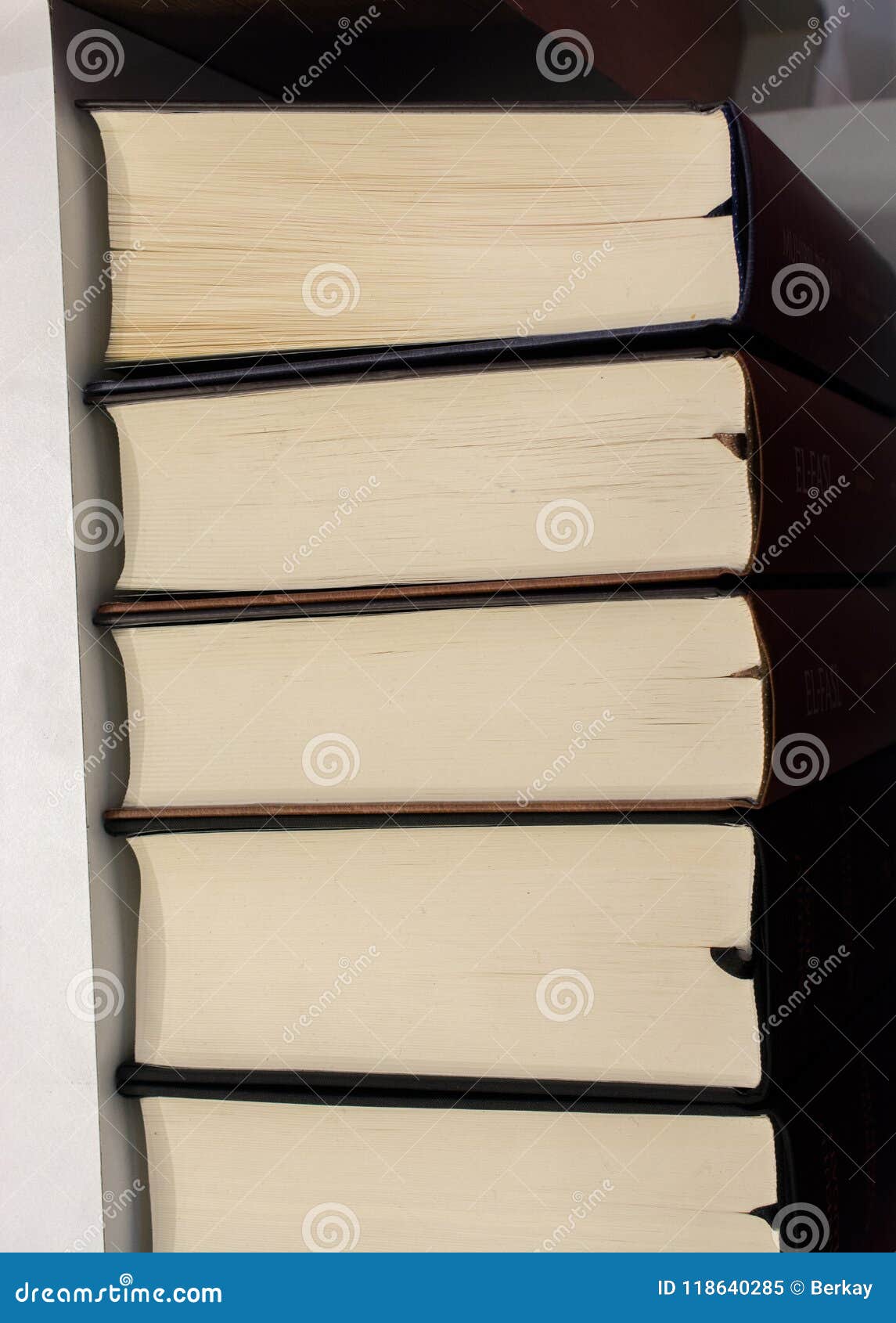 Stack of Books As Education and Business Concept Stock Image - Image of ...