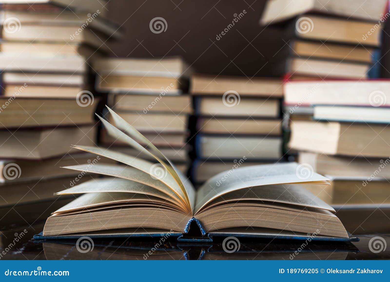 Stack of Books Background. a Lot of Books. a Stack of Books of ...