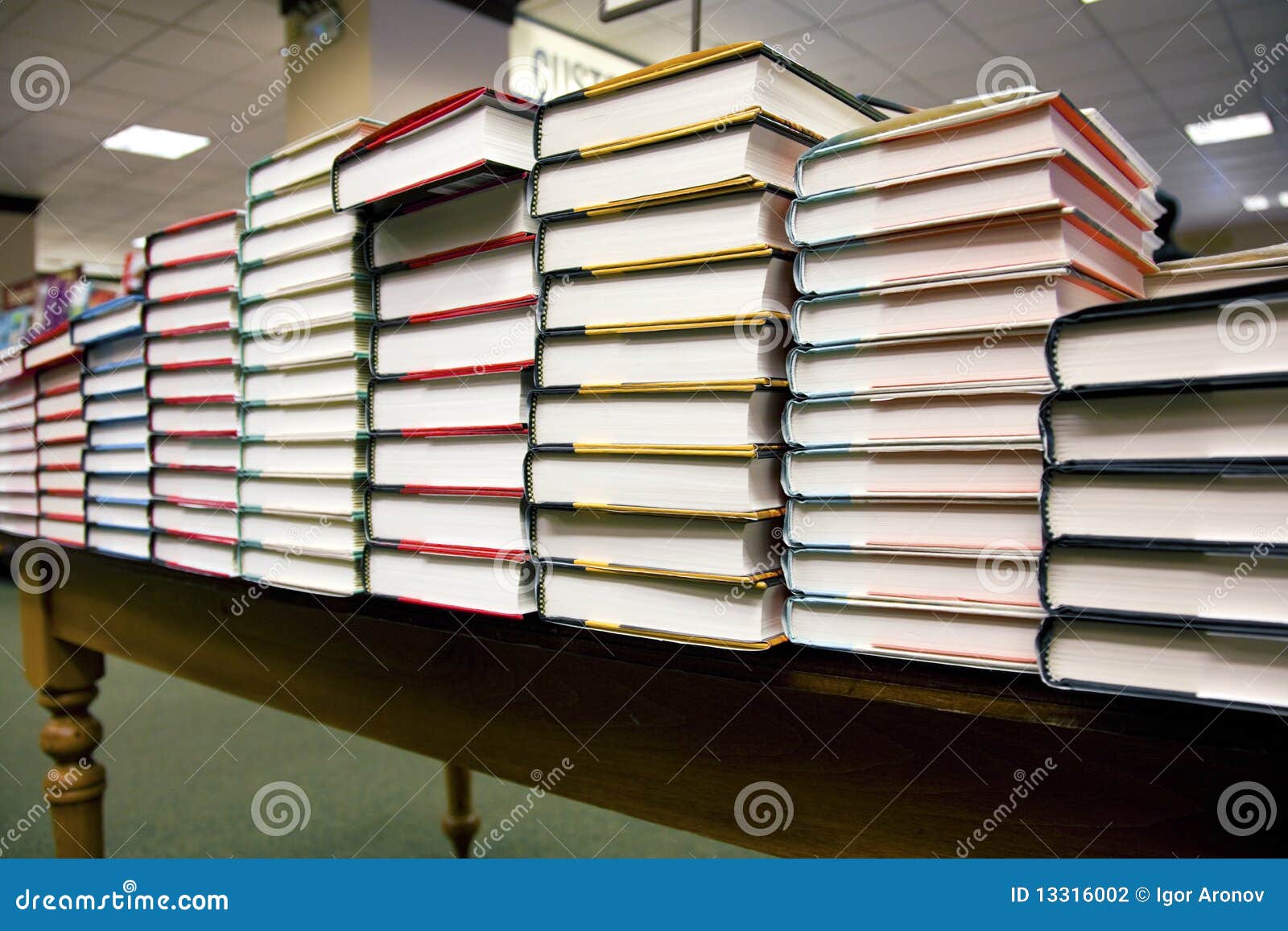 Stack of Books at Bookstore Stock Photo - Image of publication ...