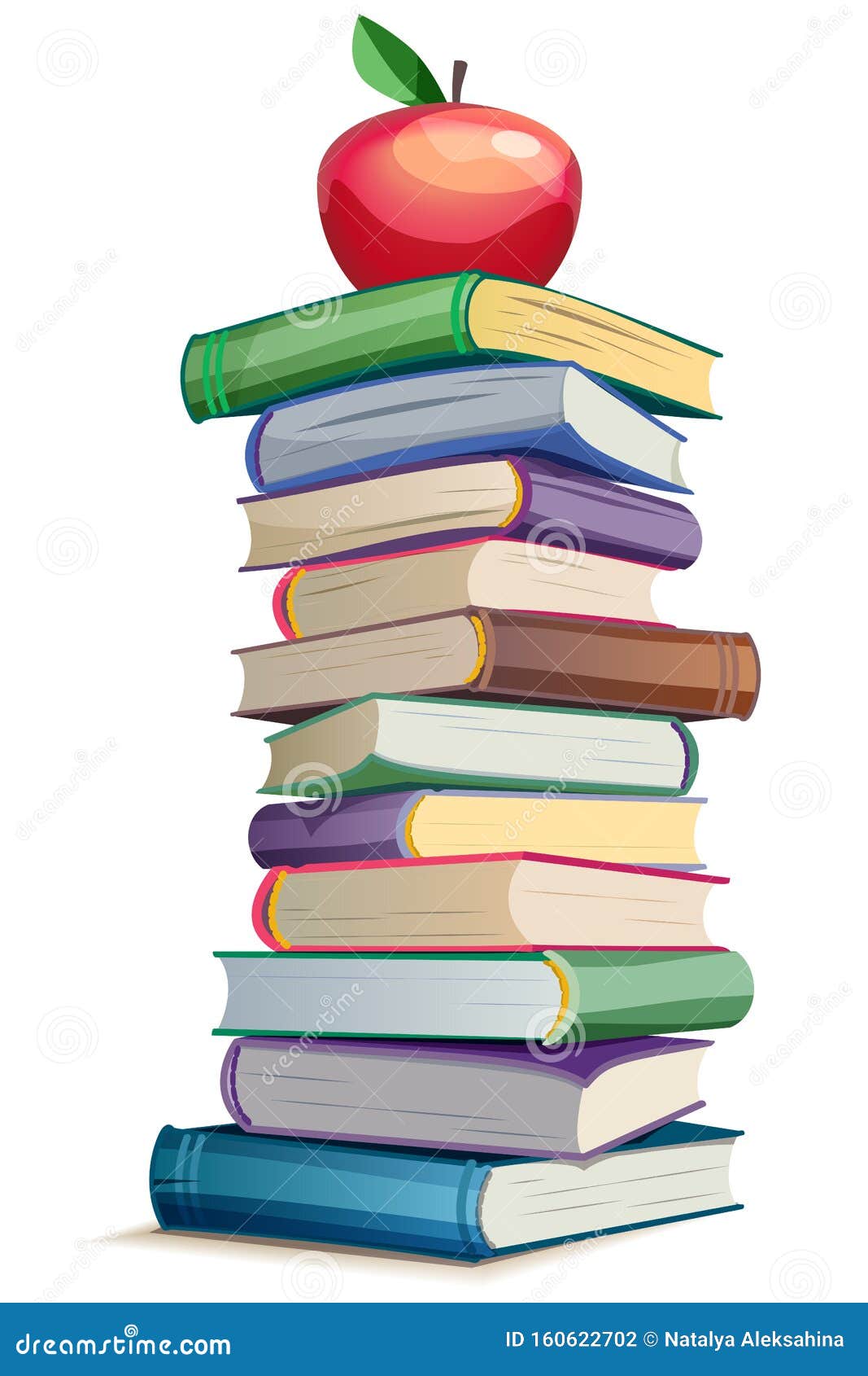 Stack of books stock vector. Illustration of concept - 160622702