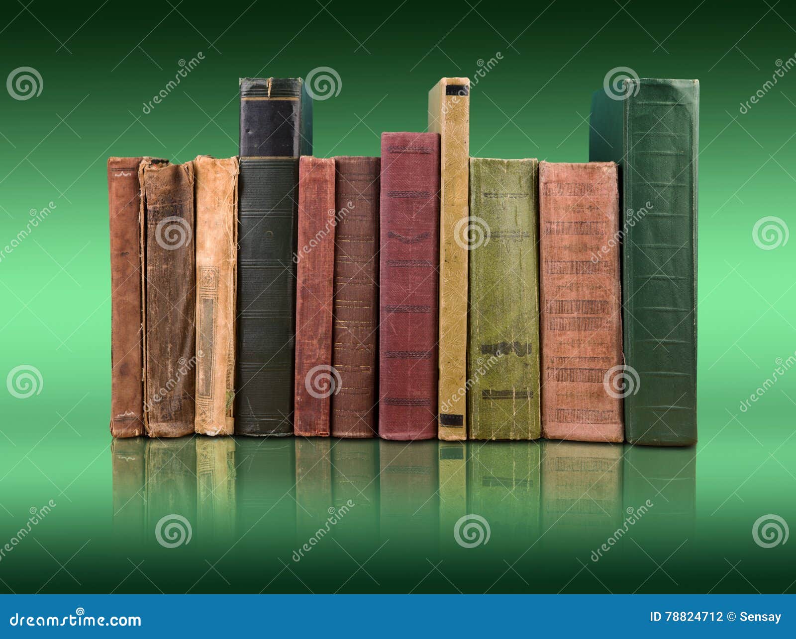 Stack of Books on the Color Gradient Background, Space for Text Stock ...