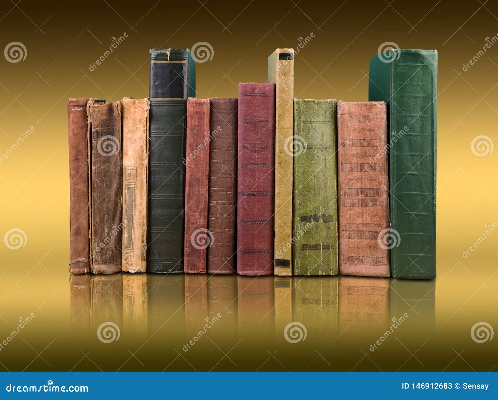 Stack of Books on the Color Gradient Background, Space for Text Stock ...