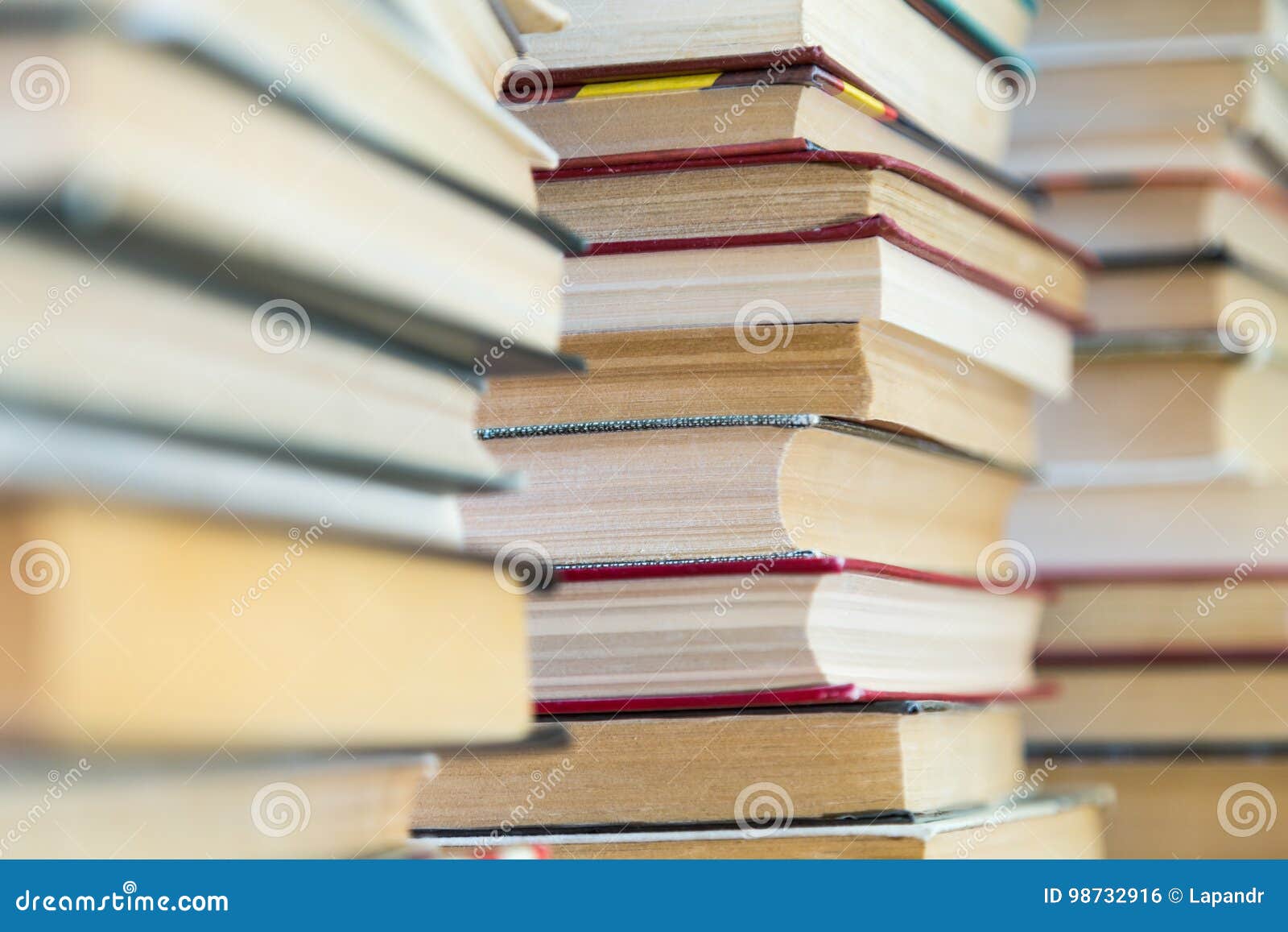 A Stack of Books with Colorful Covers. the Library or Bookstore. Books ...