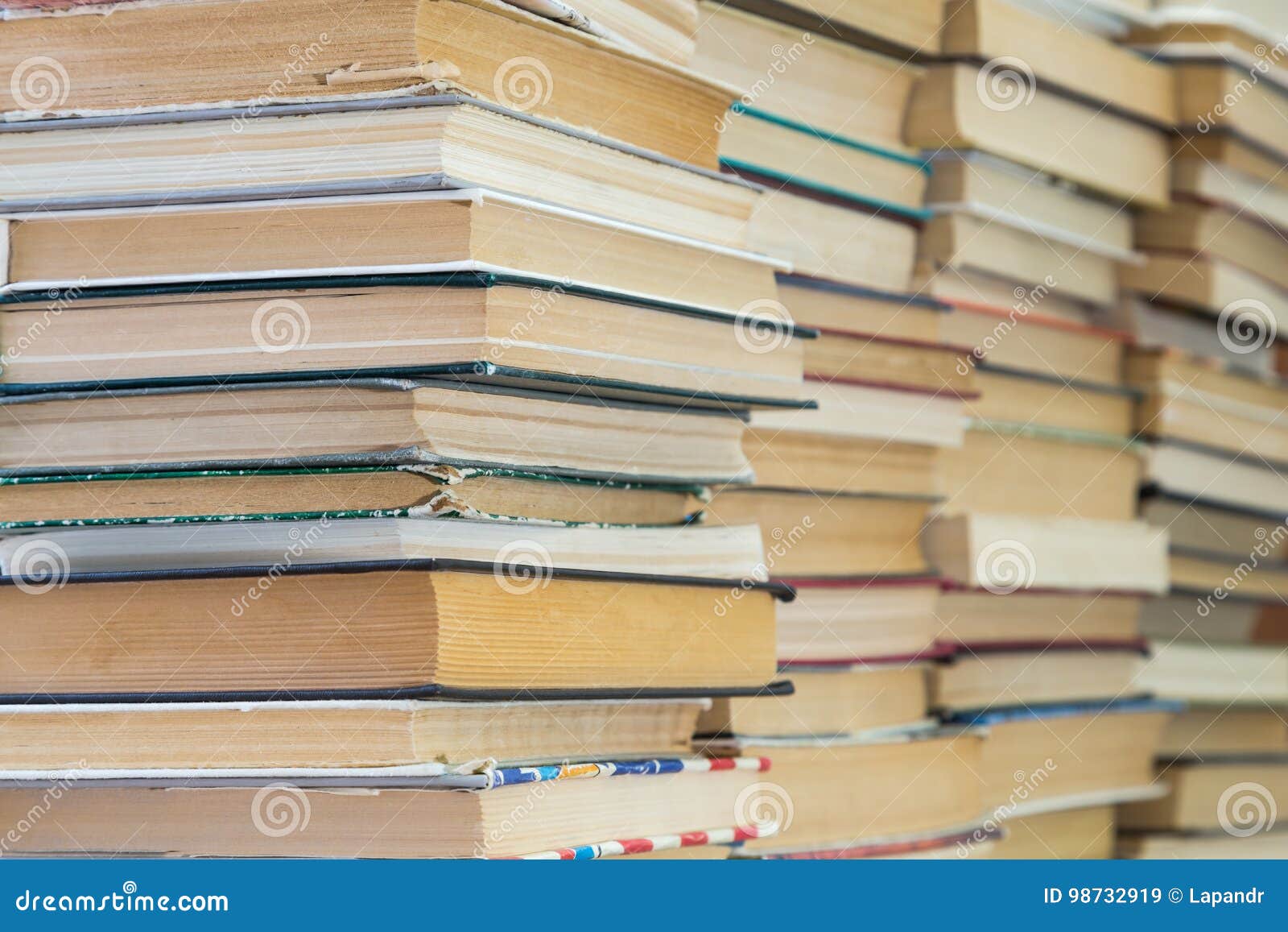 A Stack of Books with Colorful Covers. the Library or Bookstore. Books ...