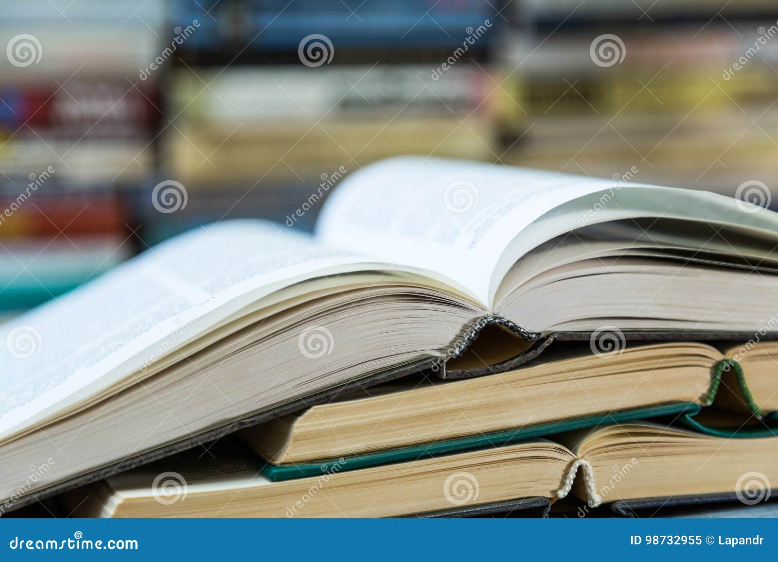 A Stack of Books with Colorful Covers. the Library or Bookstore. Books ...