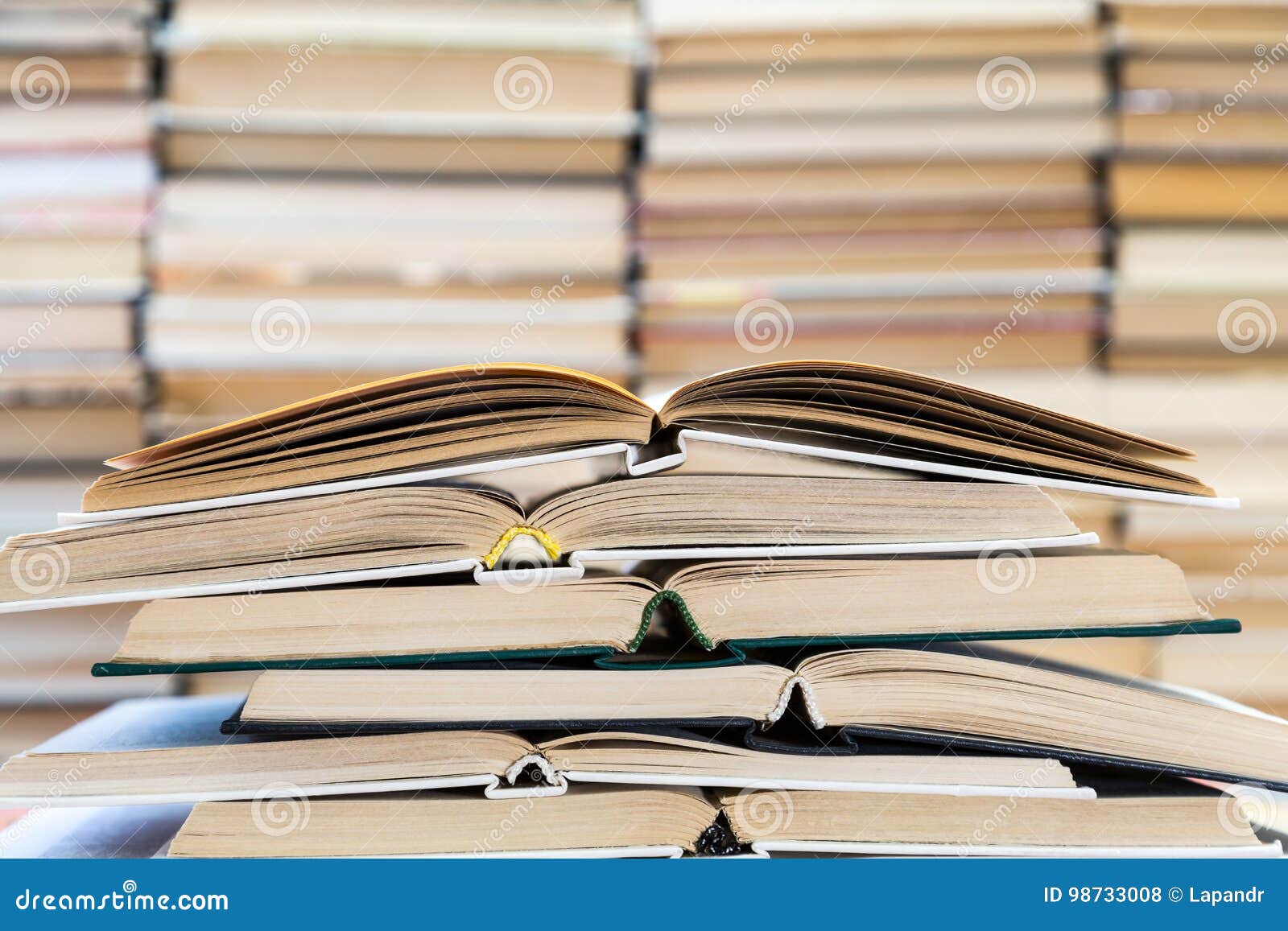 A Stack of Books with Colorful Covers. the Library or Bookstore. Books ...